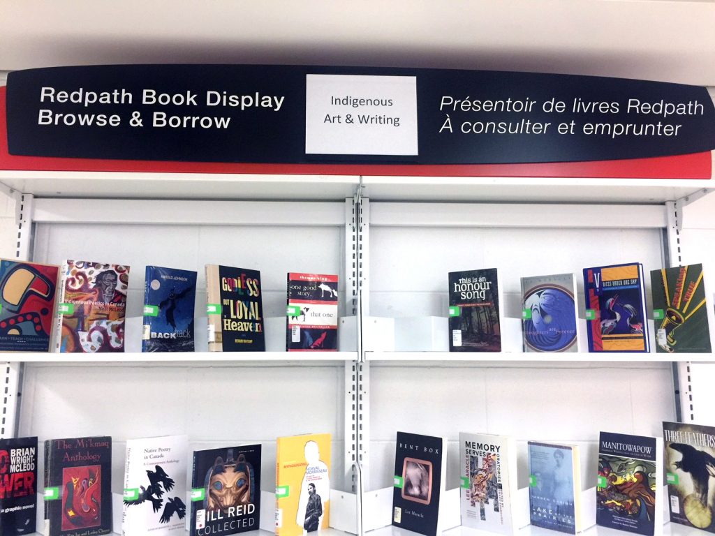New Redpath Book Display: Indigenous Art & Writing | The McLennan Post