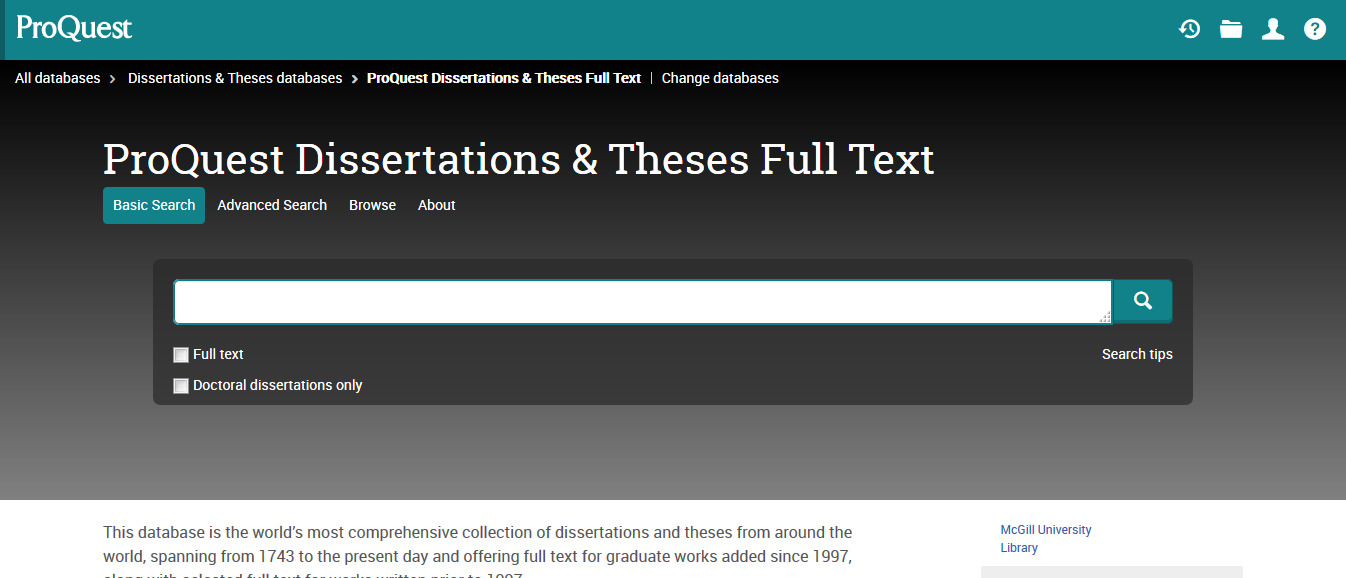 How to finds thesis & dissertations? | مدونة مكتبة الدراسات الاسلامية في جامعة مكغيل