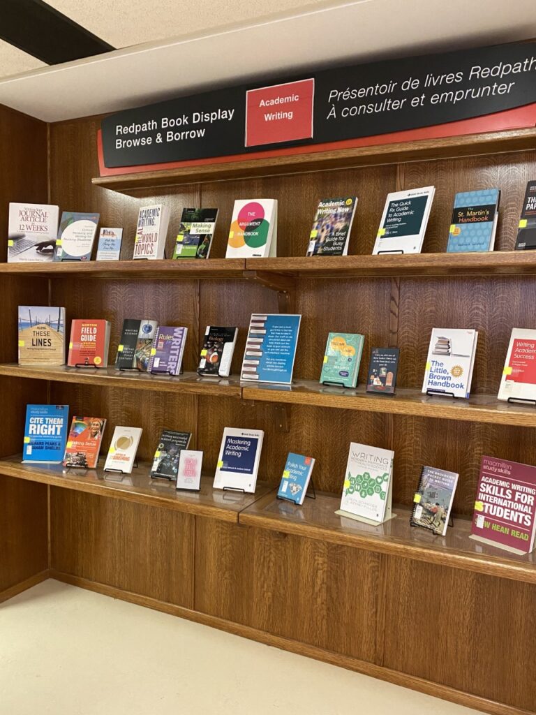April Book Display: English & Academic Writing | The Turret